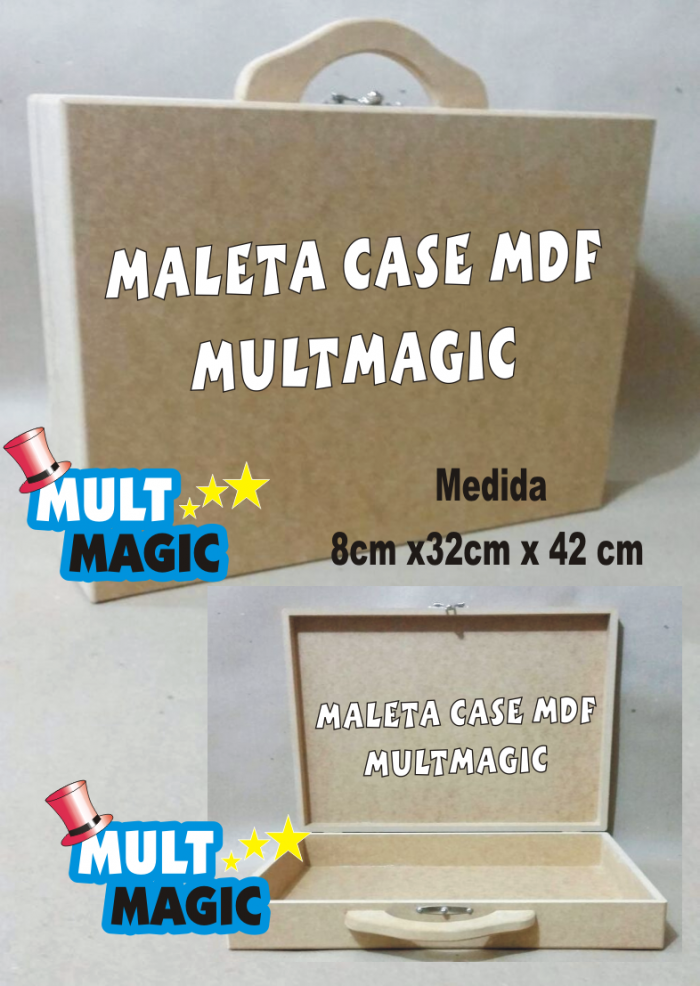 MALETA CASE MULTMAGIC EM MDF (ideal para uso em close-up) | Mágica ...